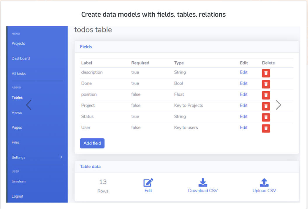 Best no-code app builder that lets you export code