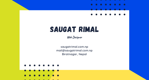 Walk Through On My Portfolio (Saugat Rimal)